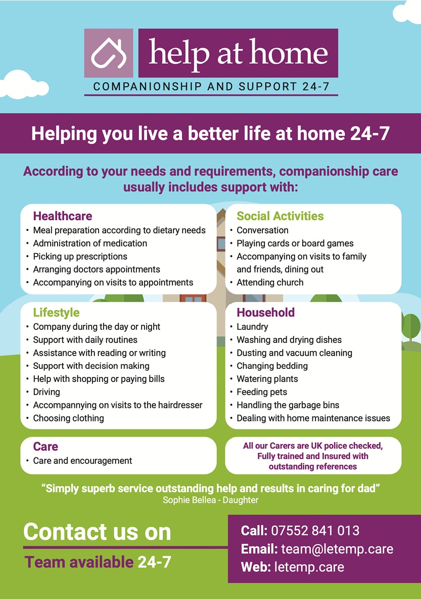 Help at Home – LeTemp Care